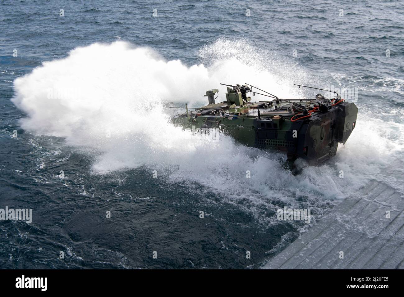 An Amphibious Combat Vehicle (ACV) with the 3rd Assault Amphibian ...