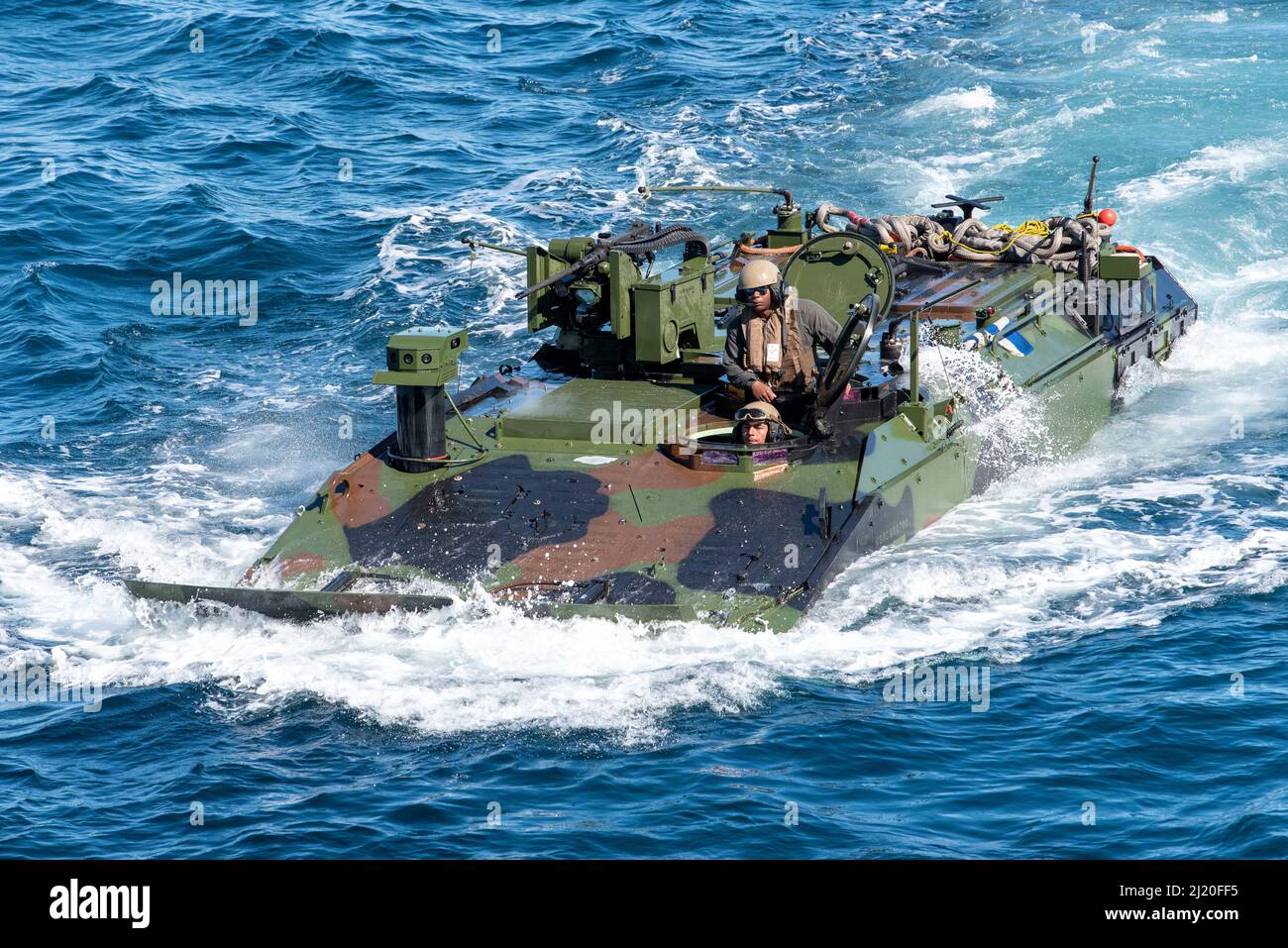 U.S. Marines assigned to the 3rd Assault Amphibian Battalion, 1st ...