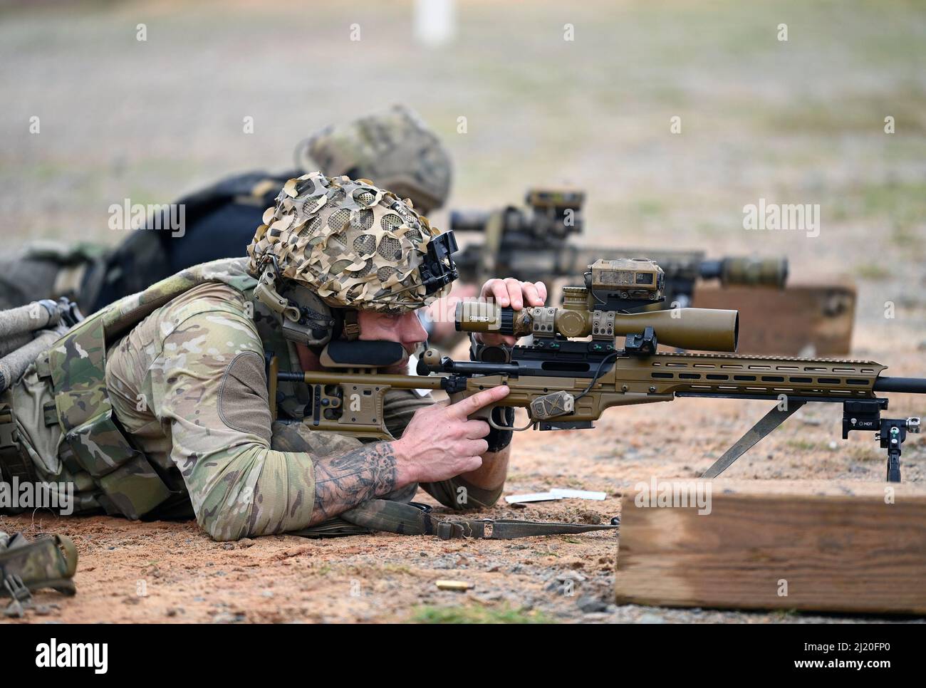 A competitor in the United States Army Special Operations Command ...