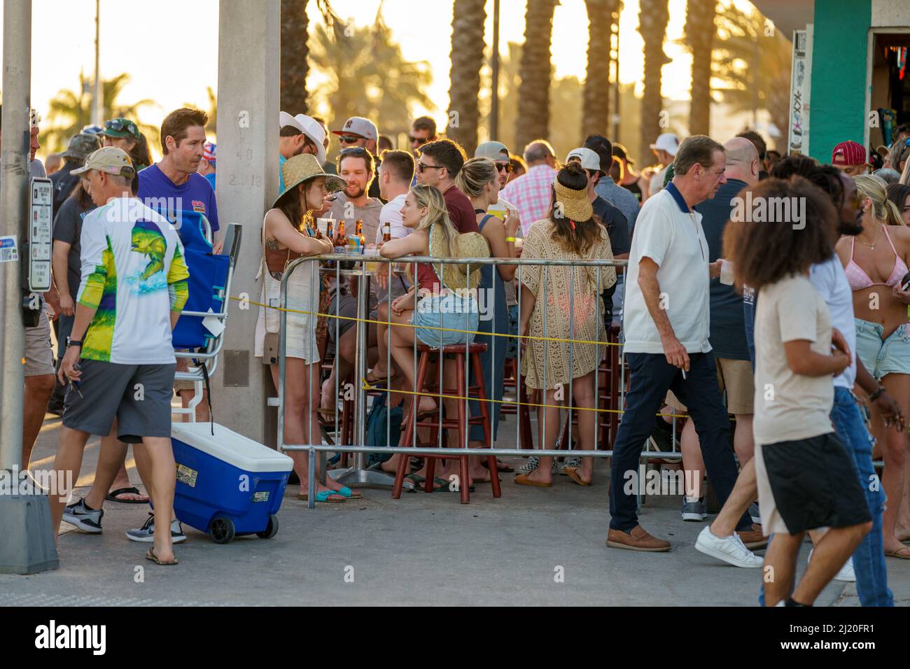 Fort Lauderdale, FL, USA - March 27, 2022: College kids at Fort ...
