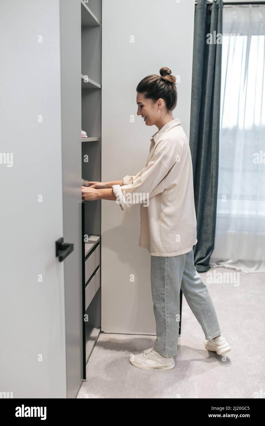 Woman doing housework hi-res stock photography and images - Alamy