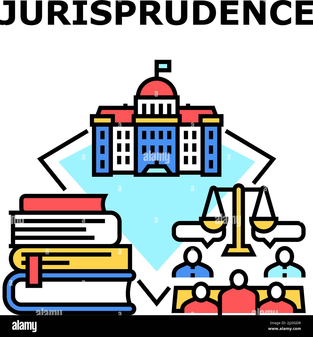 Jurisprudence Vector Concept Color Illustration Stock Vector Image ...