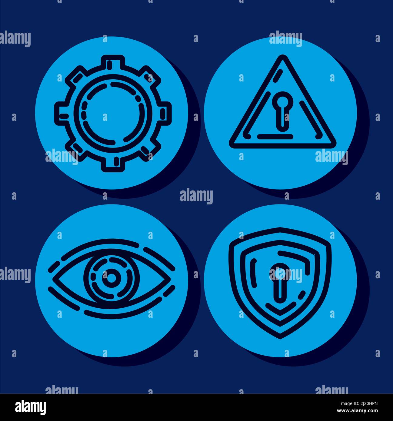 four data center protection icons Stock Vector Image & Art - Alamy