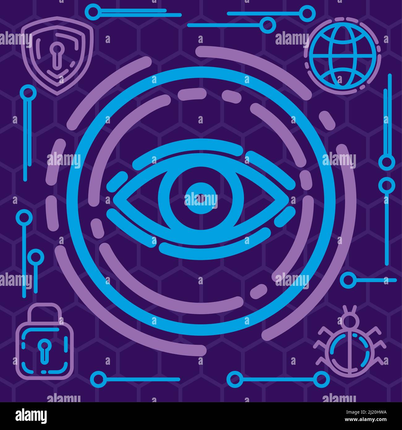eye cyber security Stock Vector Image & Art - Alamy