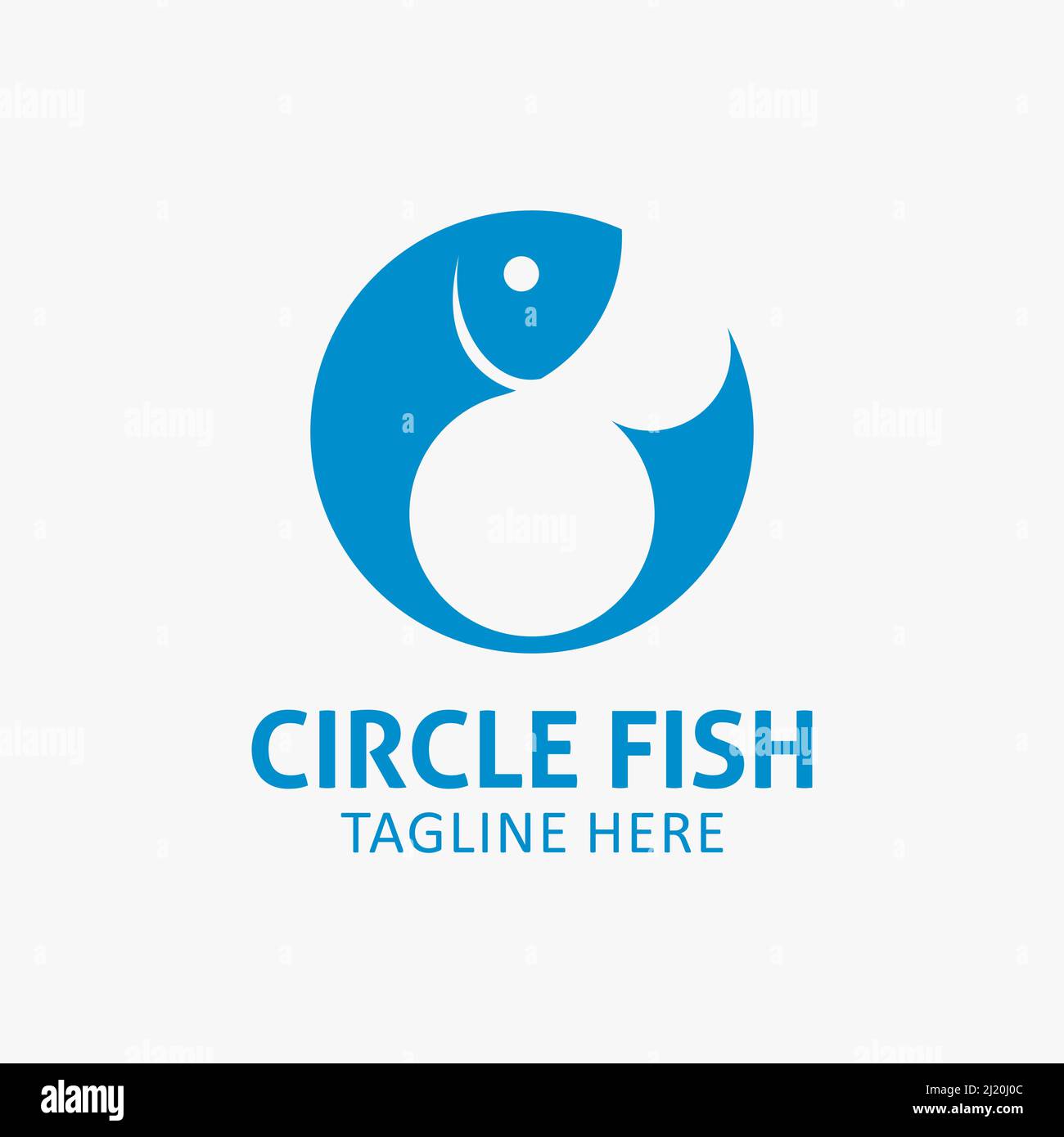 Circle fish logo design Stock Vector Image & Art - Alamy