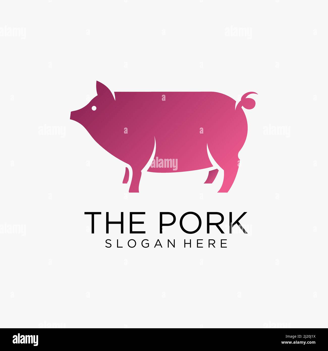 Fat pig logo design Stock Vector Image & Art - Alamy