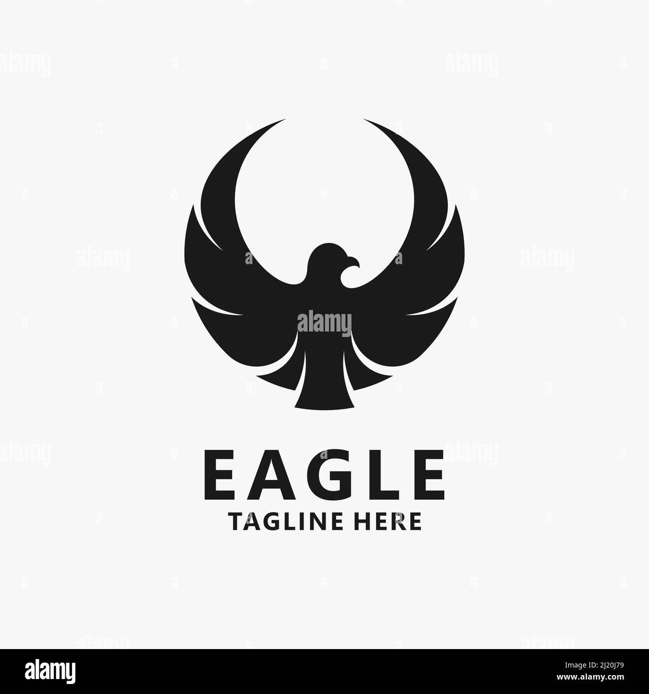 Crow bird logo design Stock Vector Image & Art - Alamy