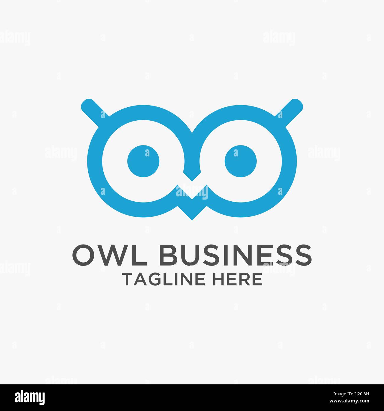 Owl eye logo design Stock Vector Image & Art - Alamy