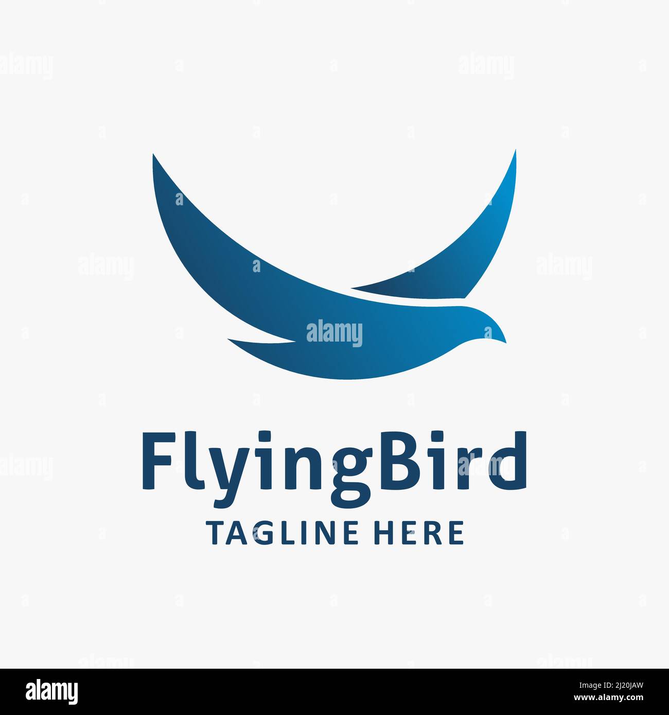 Flying bird logo design Stock Vector Image & Art - Alamy