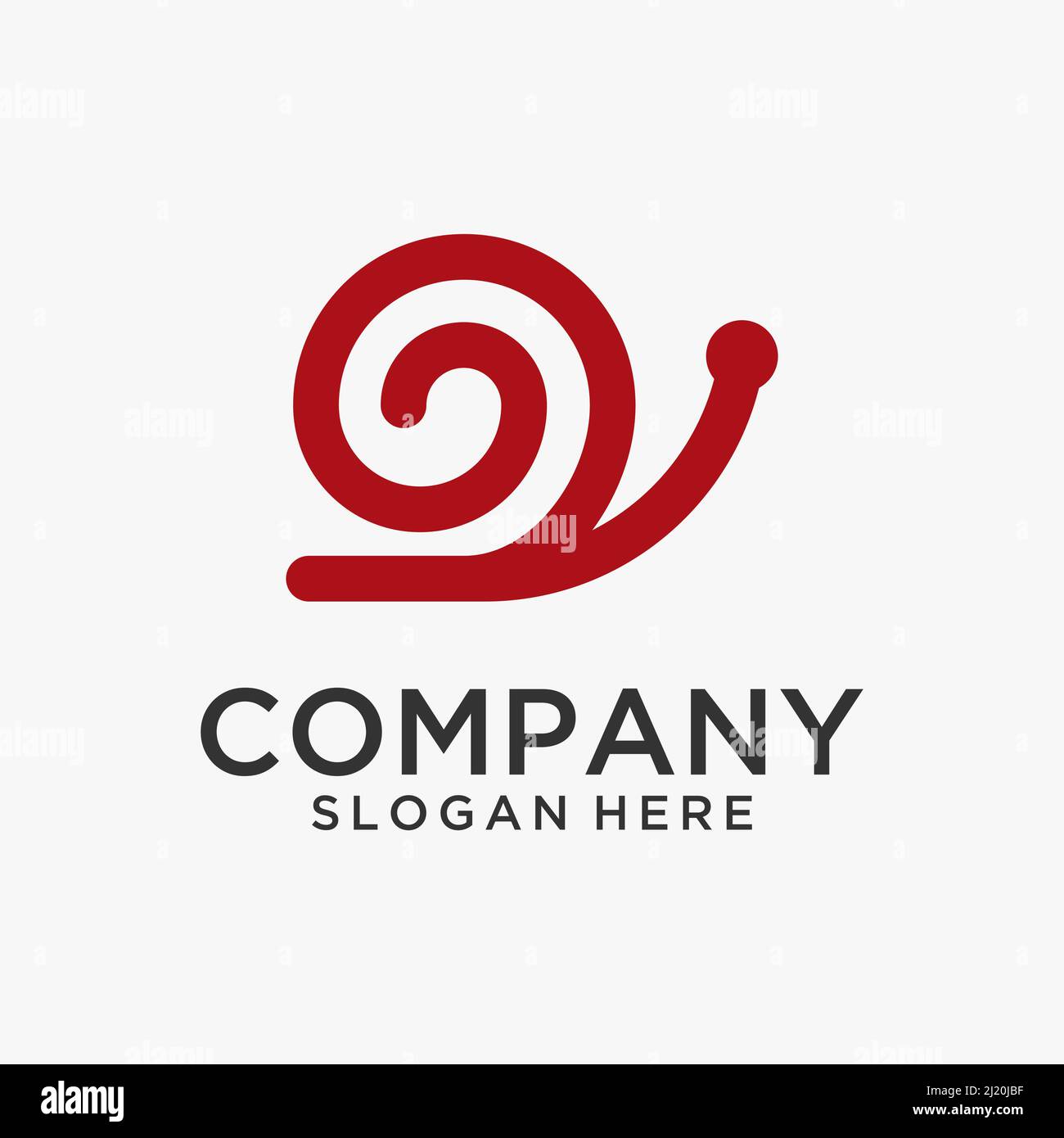 Line snail logo design Stock Vector Image & Art - Alamy
