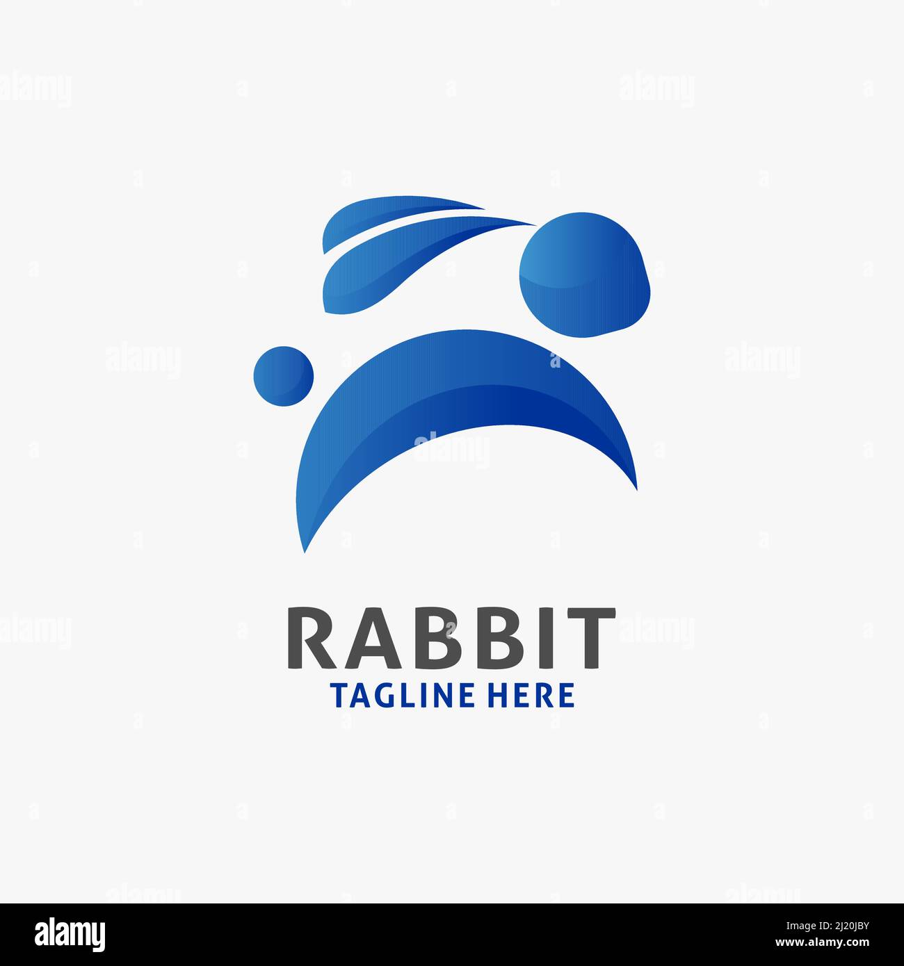 Creative rabbit logo design inspiration Stock Vector Image & Art - Alamy