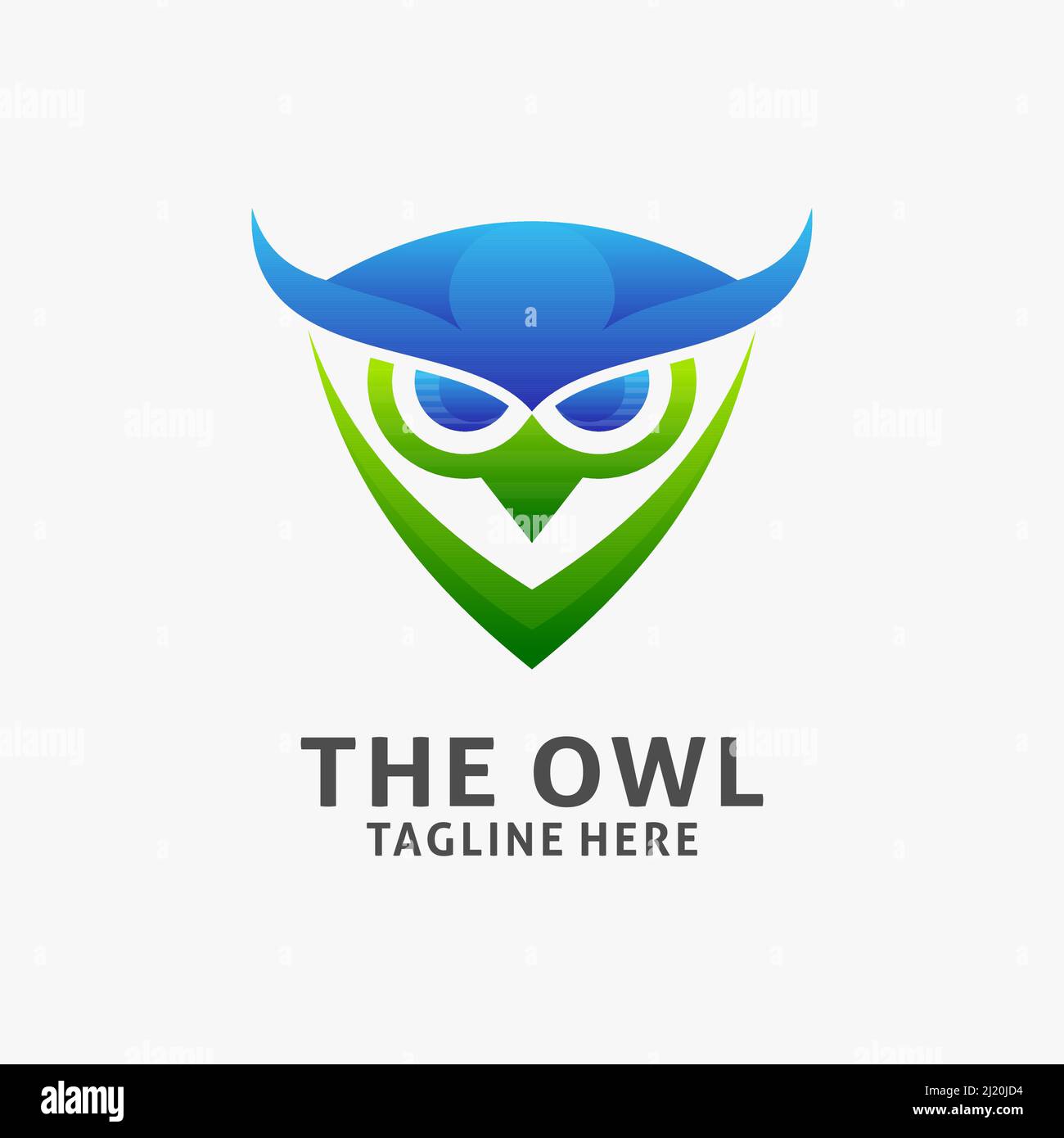 Owl head logo design inspiration Stock Vector Image & Art - Alamy