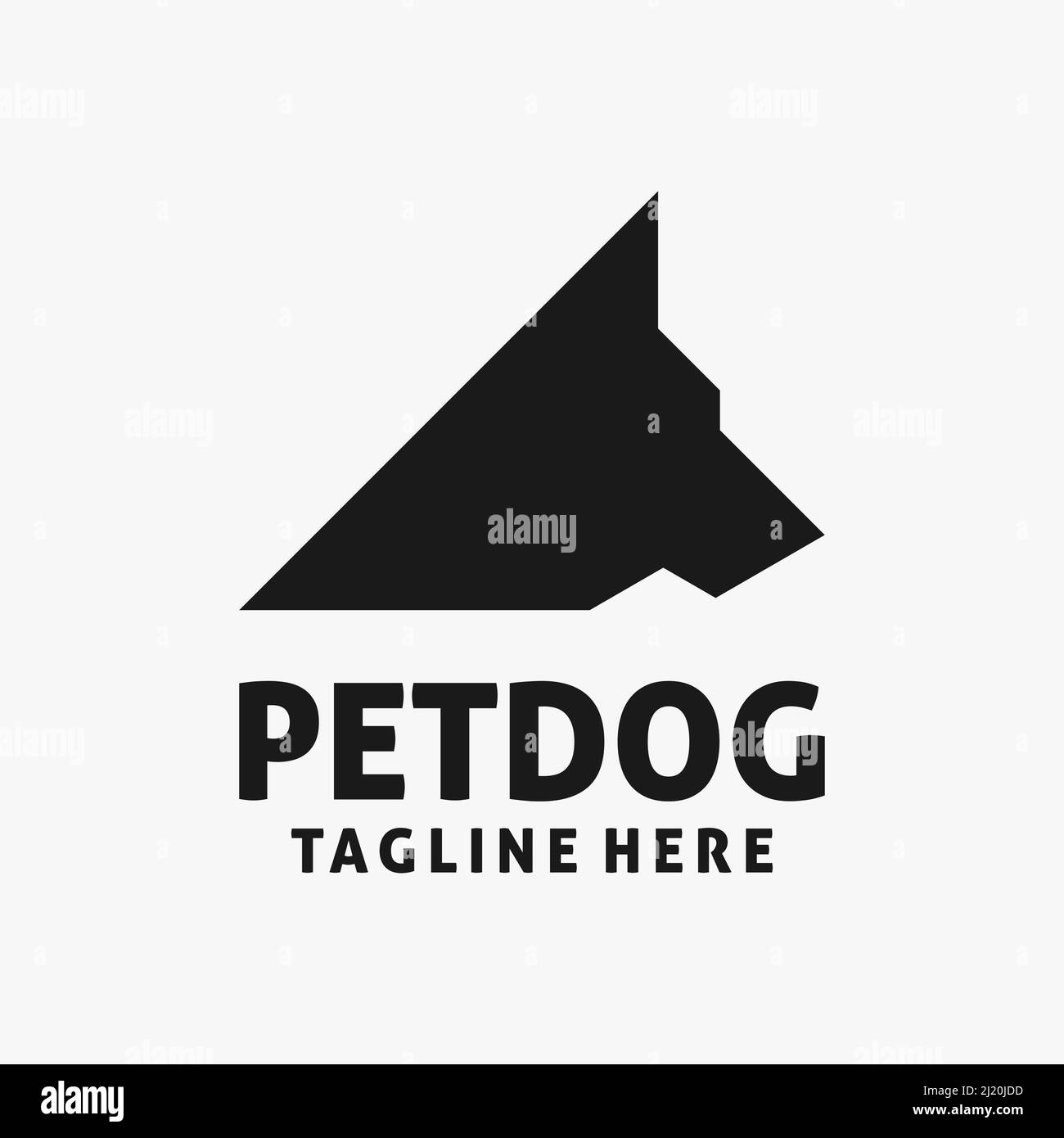 Geometric dog logo design Stock Vector Image & Art - Alamy