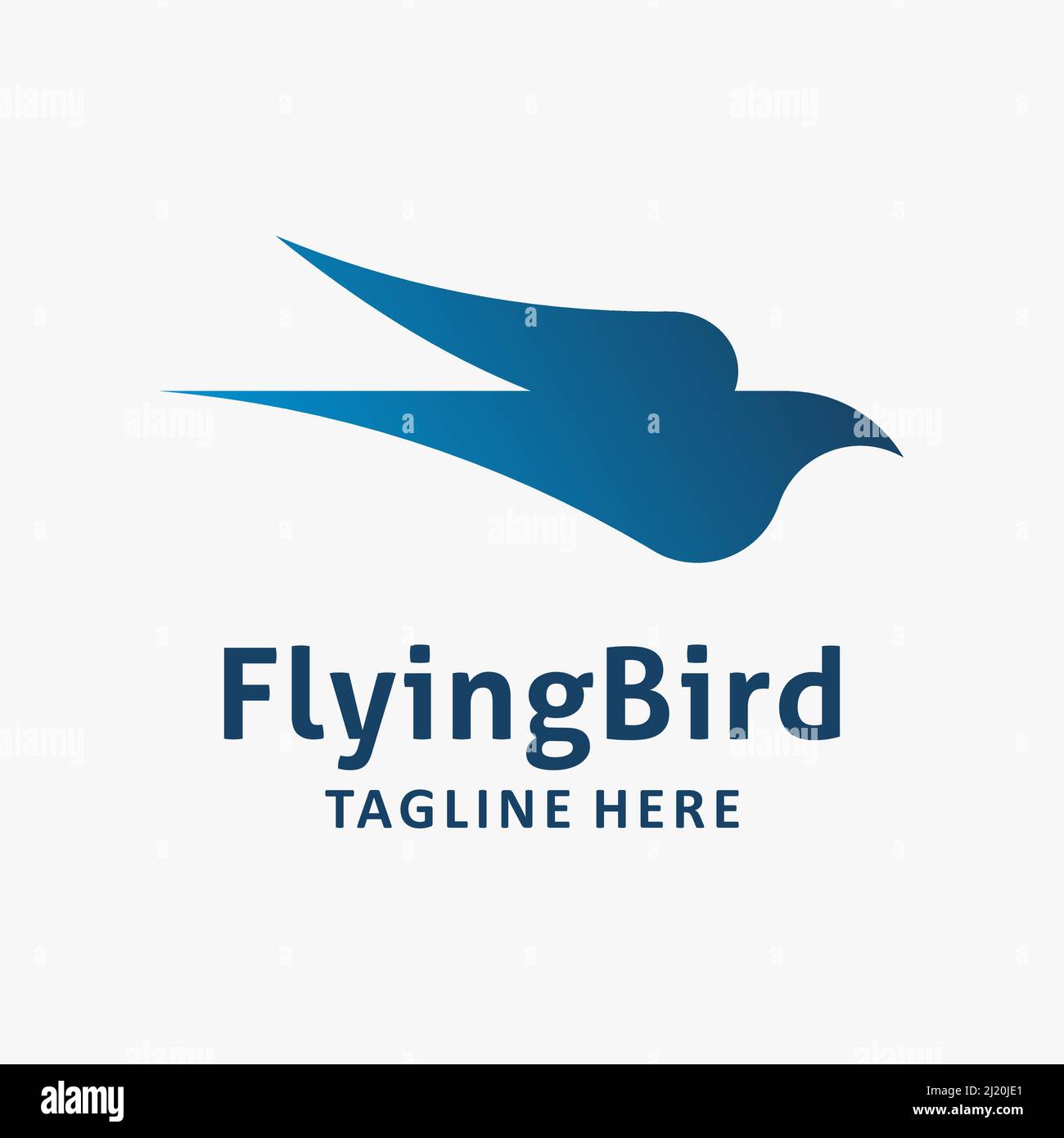 Flying bird logo design Stock Vector Image & Art - Alamy