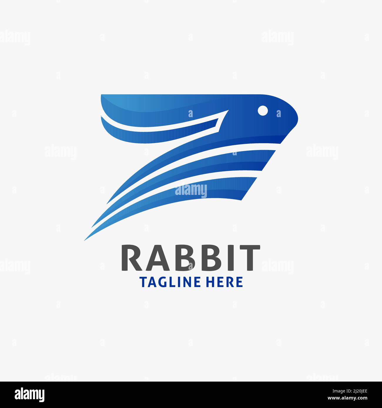 Creative rabbit logo design inspiration Stock Vector Image & Art - Alamy