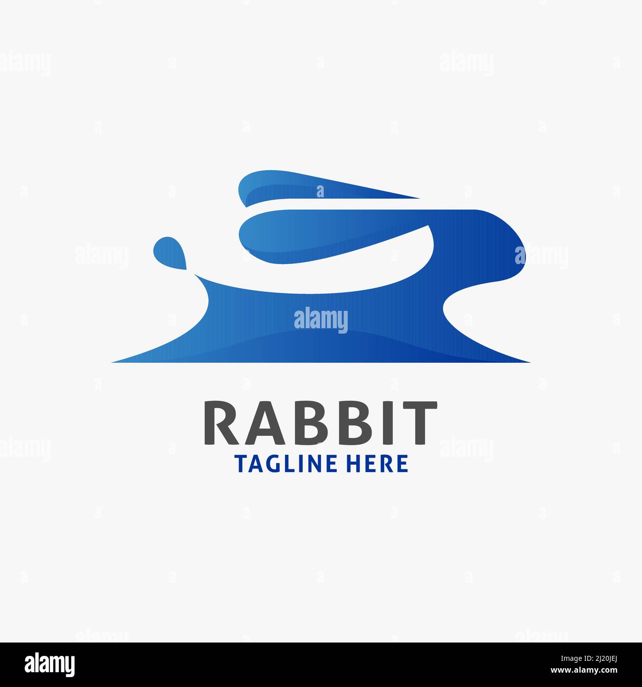 Creative rabbit logo design inspiration Stock Vector Image & Art - Alamy