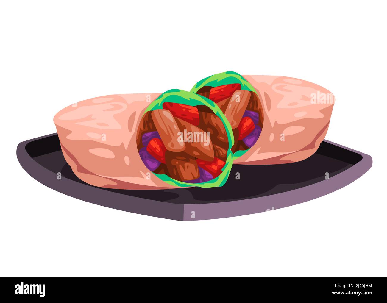 Sandwich Wrap Drawing