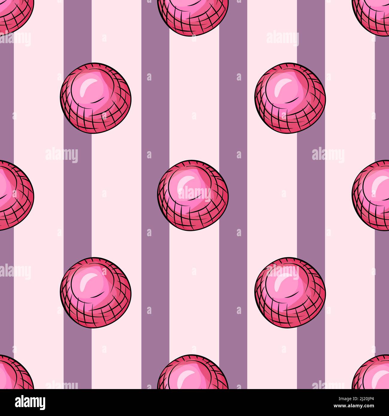 Glass balls seamless pattern. Decorative shapes background. Repeated ...