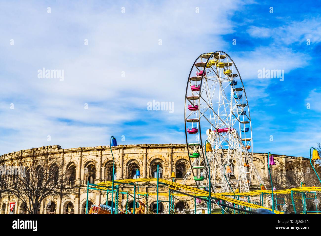 Christmas Amusement Rides Ferris Wheel Ancient Classical Roman ...