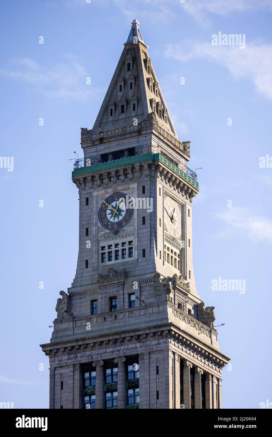 The Custom House Building in Boston Stock Photo - Alamy