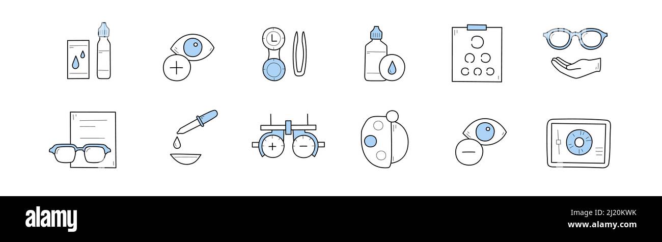 Optometry icons hi-res stock photography and images - Alamy