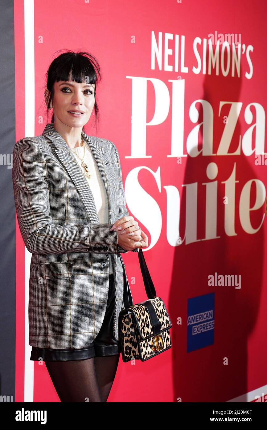 New York, NY, USA. 28th Mar, 2022. Lily Allen in attendance for PLAZA ...