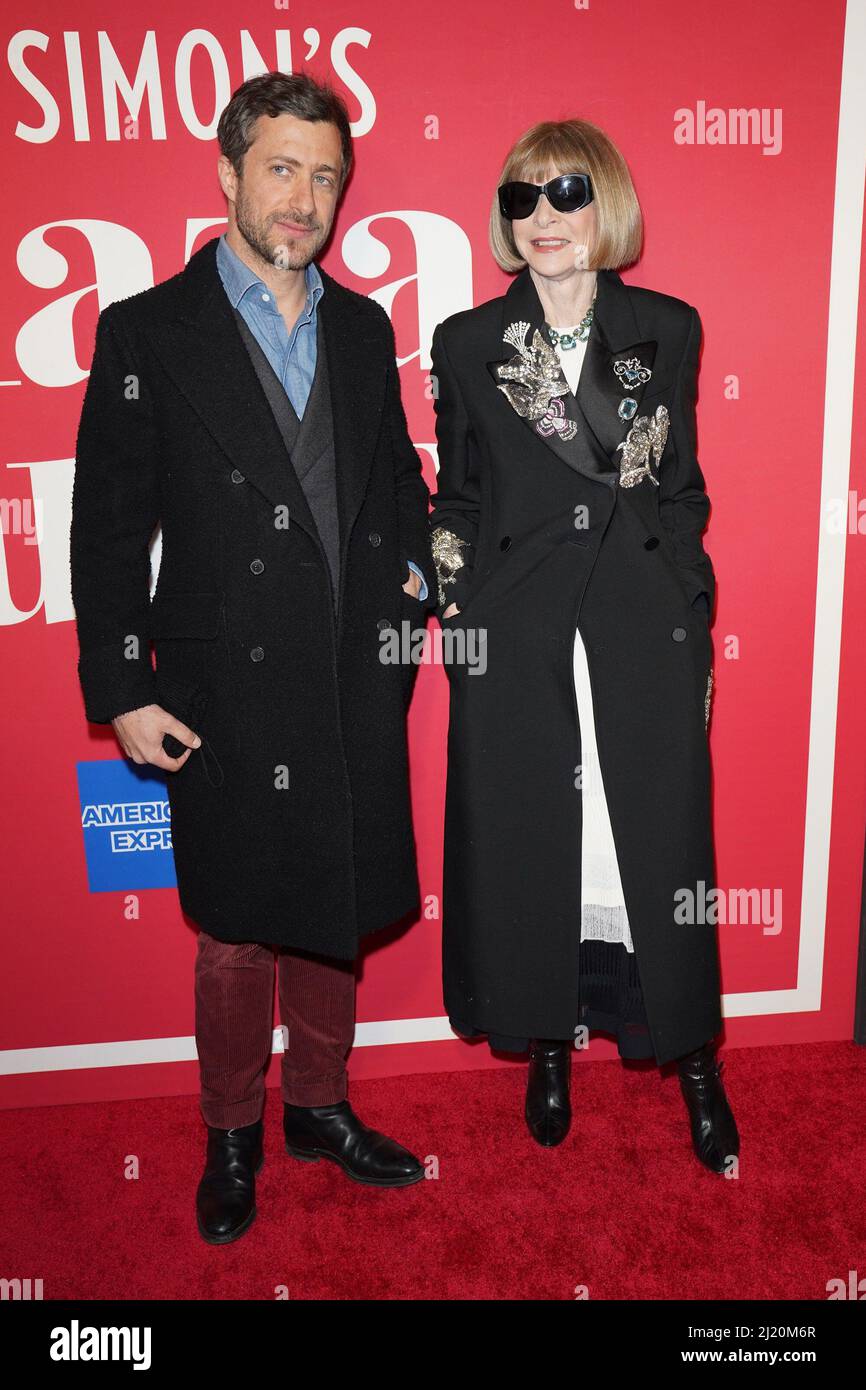 New York, NY, USA. 28th Mar, 2022. Francesco Carrozzini, Anna Wintour ...