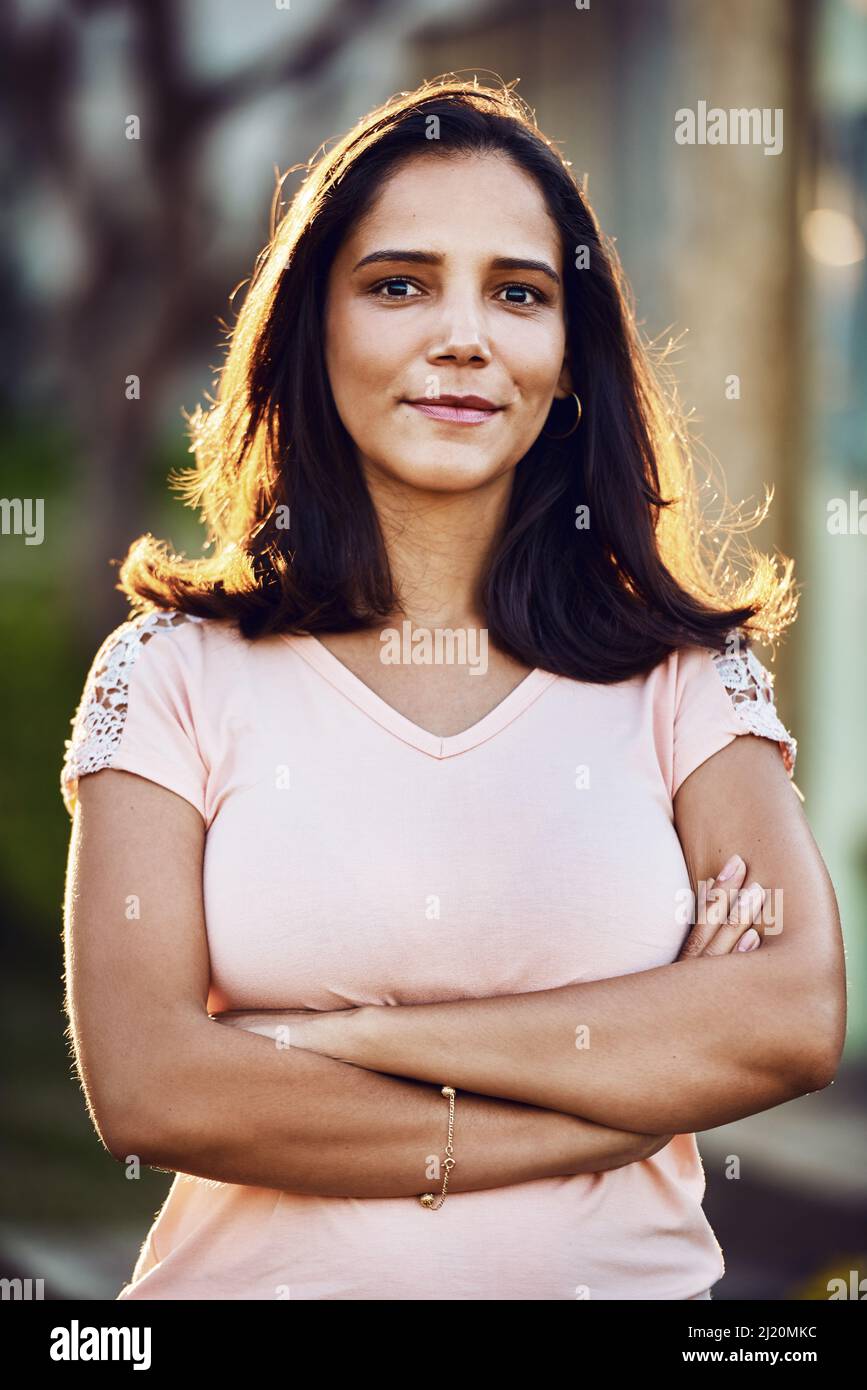 Self belief is beautiful. Portrait of an attractive and confident young ...
