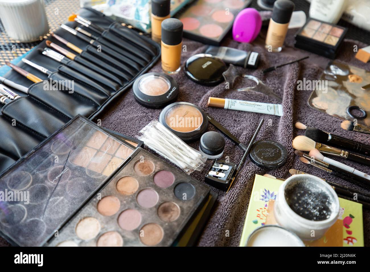 Professional Makeup Layout Stock Photo - Alamy