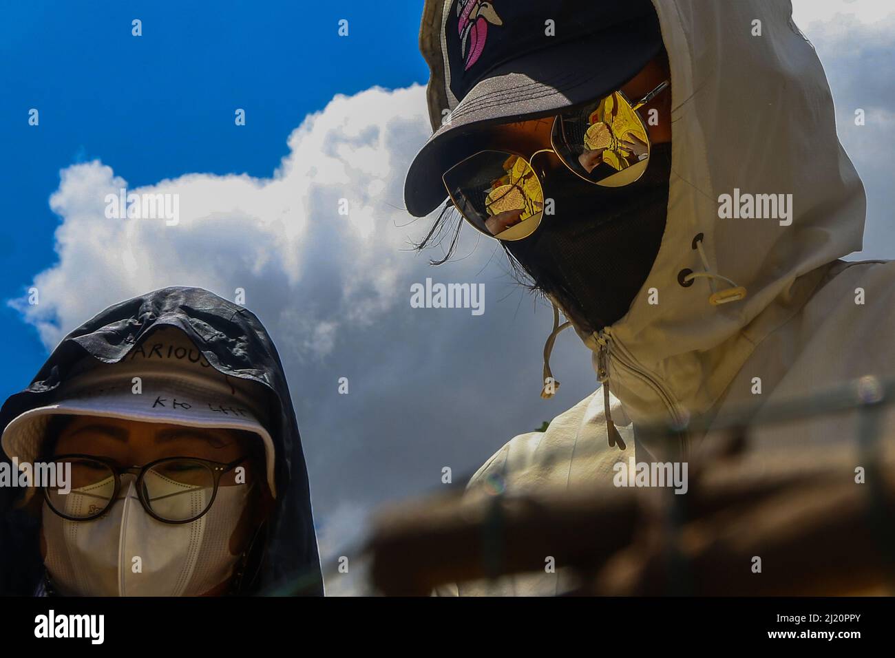 Welcoming the celebration of Cheng Beng, Chinese Indonesians make a ...