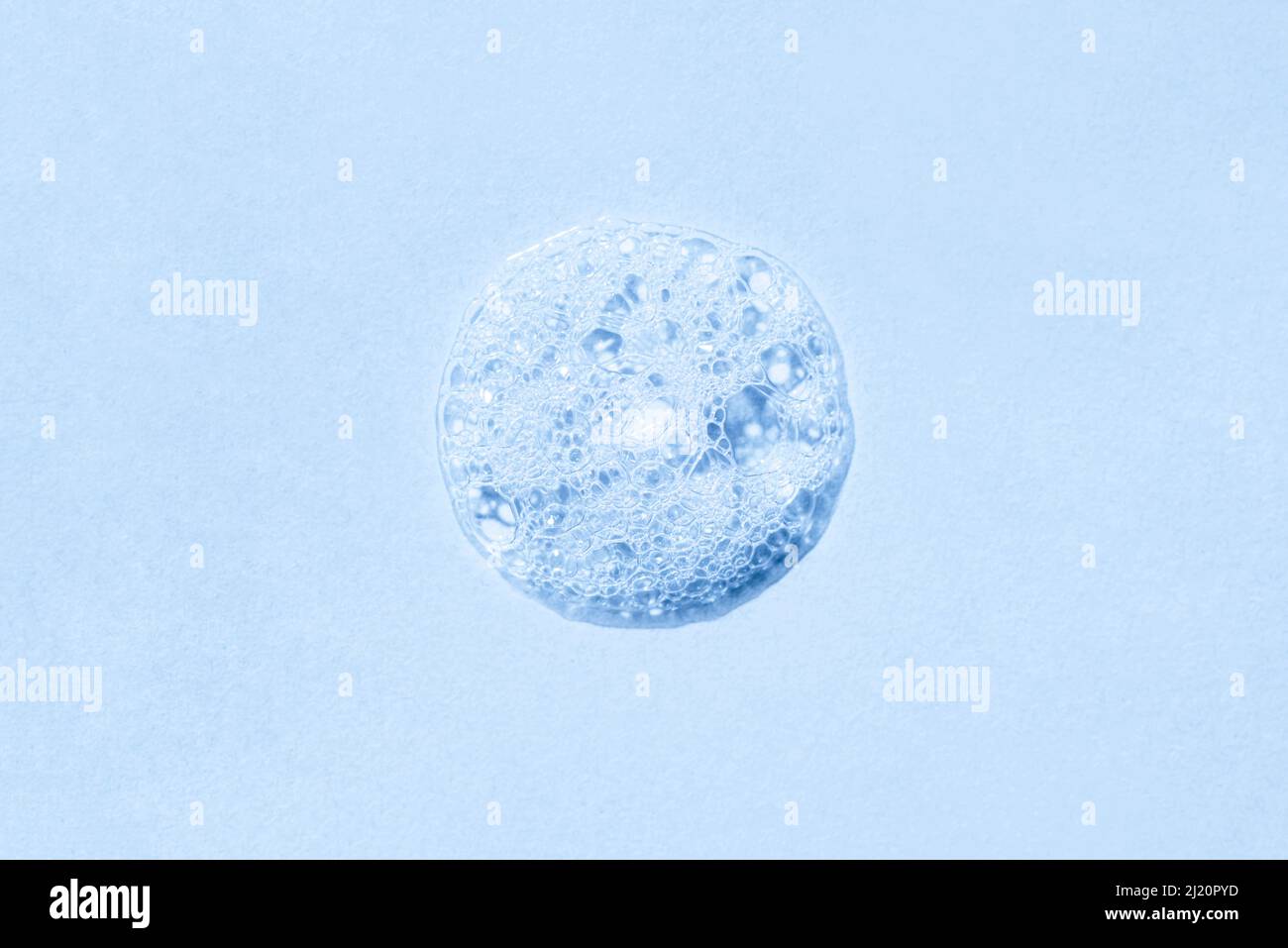 Drop of soap, shower gel or shampoo foam Stock Photo - Alamy