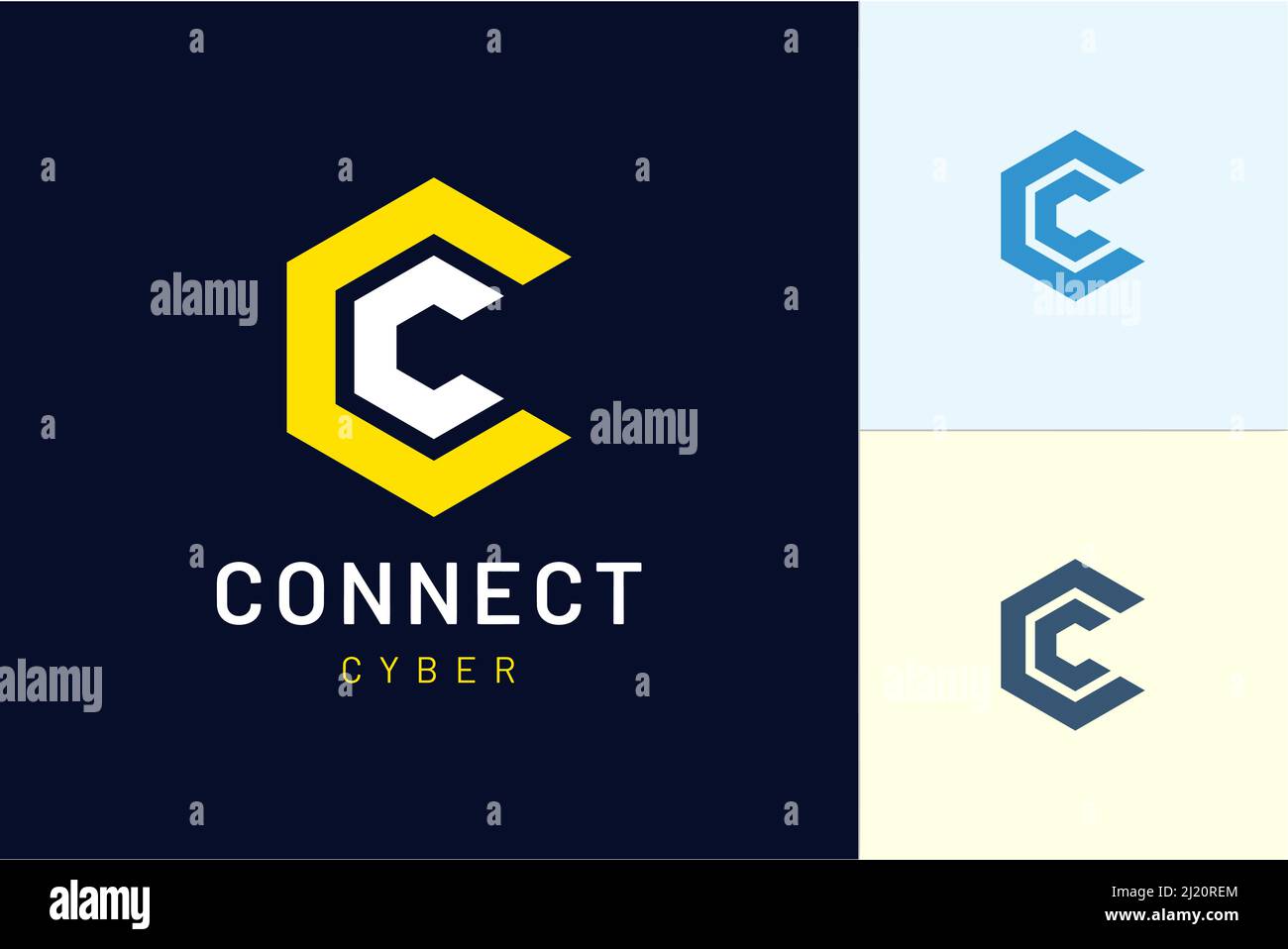 Letter C modern Logo template represents connection and digital for the ...