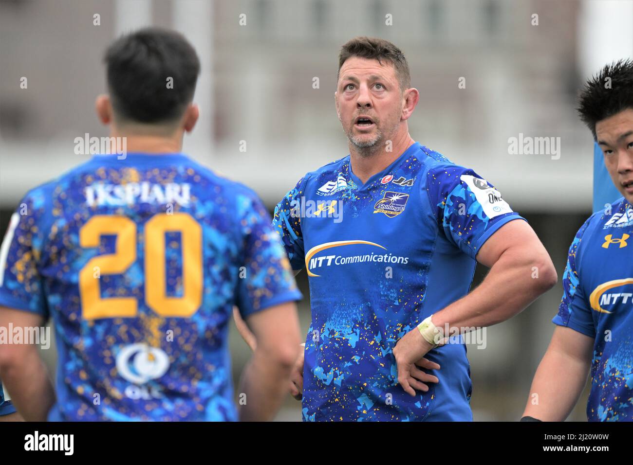 Luke Thompson of Shining Arcs during the 2022 Japan Rugby League One ...