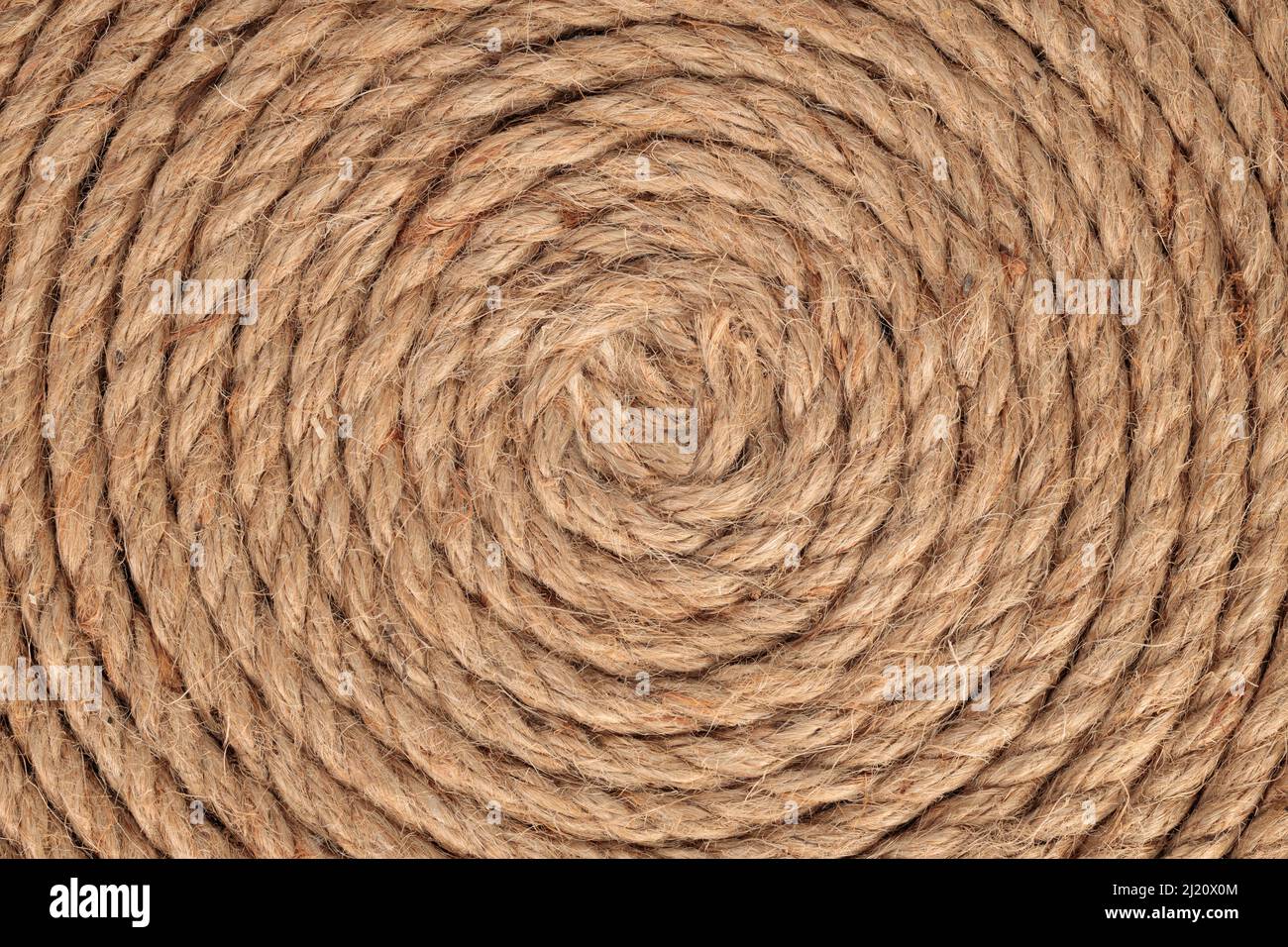 Twisted natural rope, background. Texture. Coiled rope, close-up Stock ...