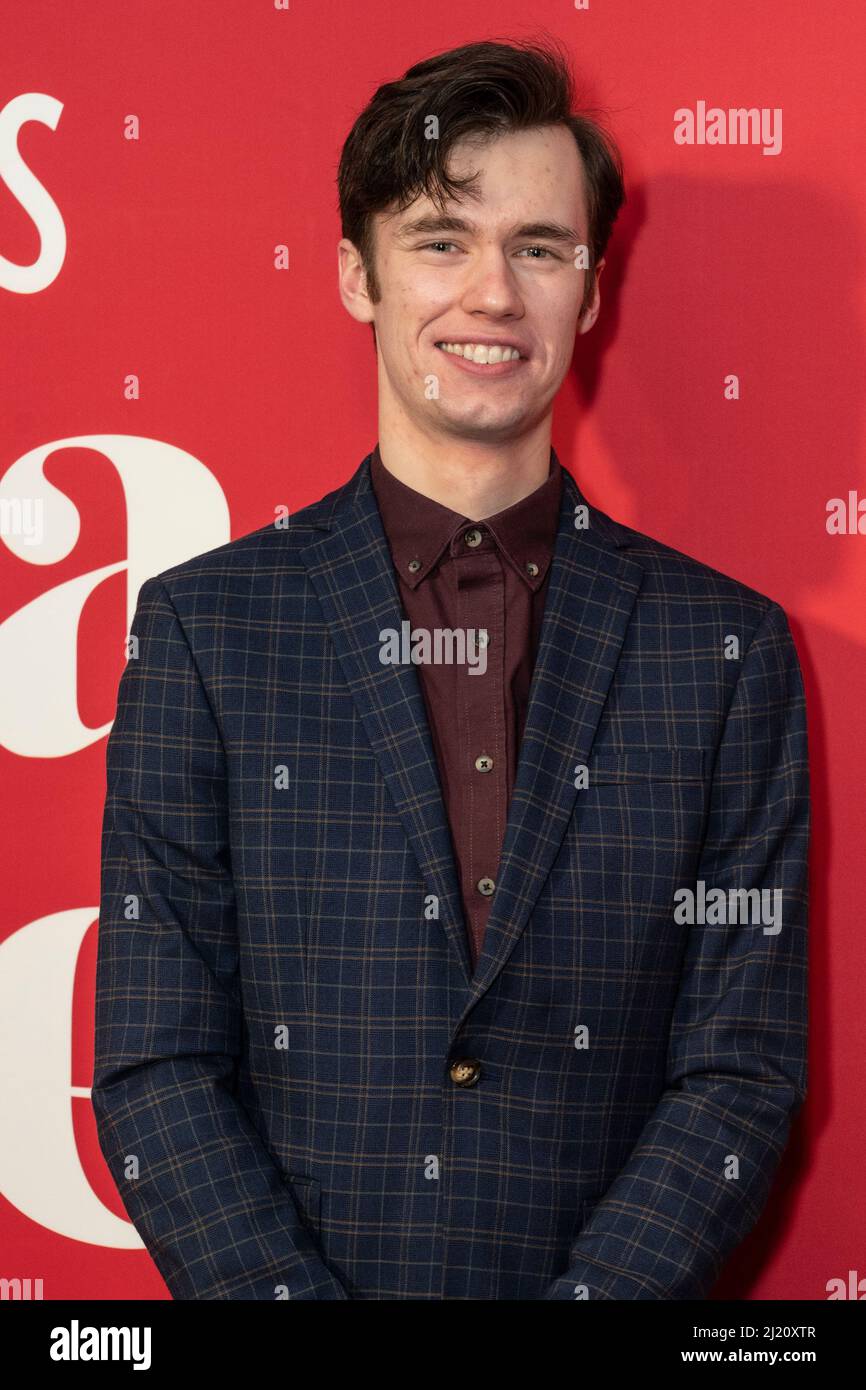 New York, NY - March 28, 2022: Eric Wiegand attends opening night for ...