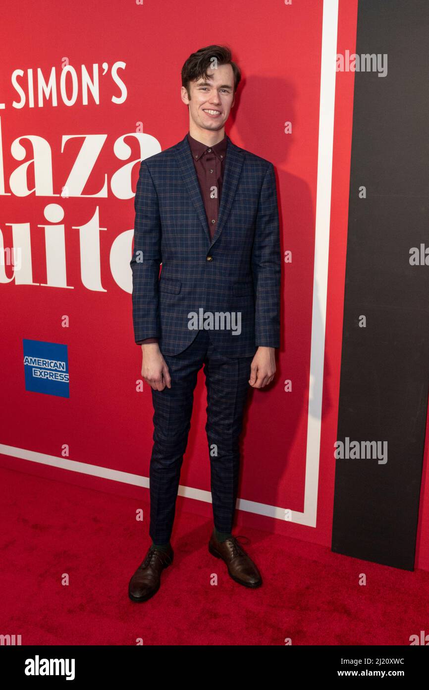 New York, NY - March 28, 2022: Eric Wiegand attends opening night for ...