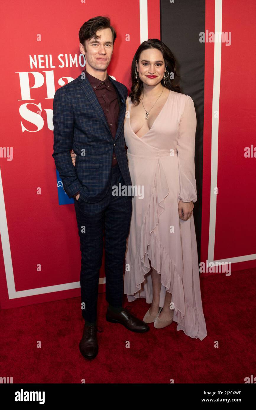 New York, NY - March 28, 2022: Eric Wiegand and Isabel Pask attend ...