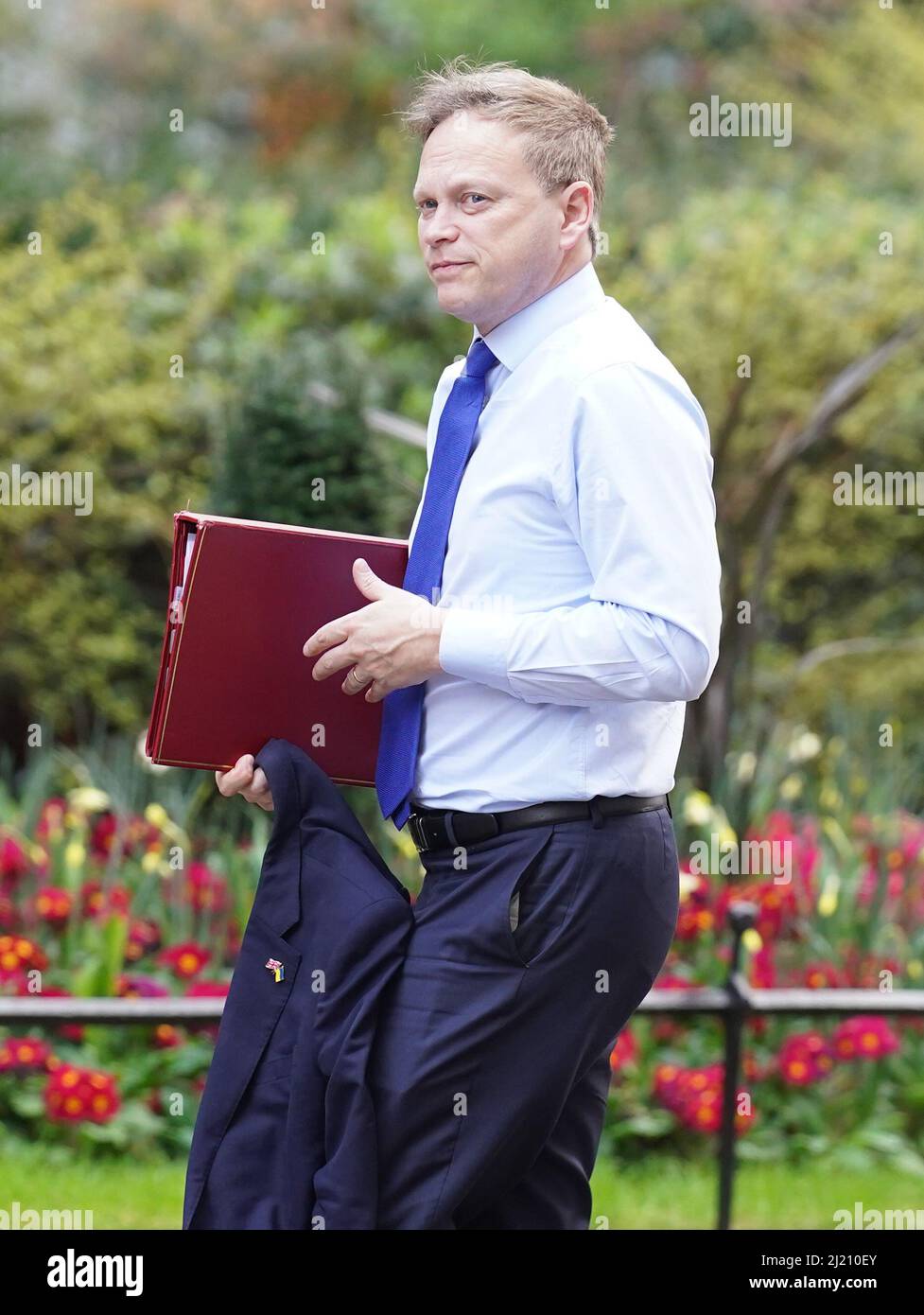 Transport Secretary Grant Shapps arriving in Downing Street, London for ...