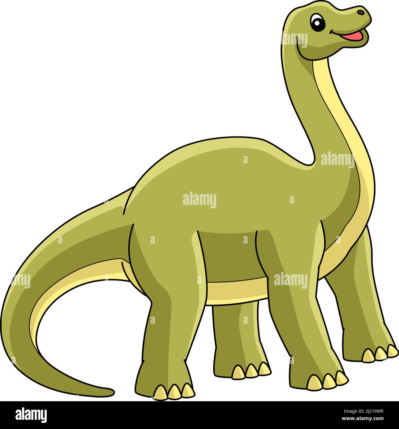 Brontosaurus Dinosaur Cartoon Colored Clipart Stock Vector Image & Art - Alamy