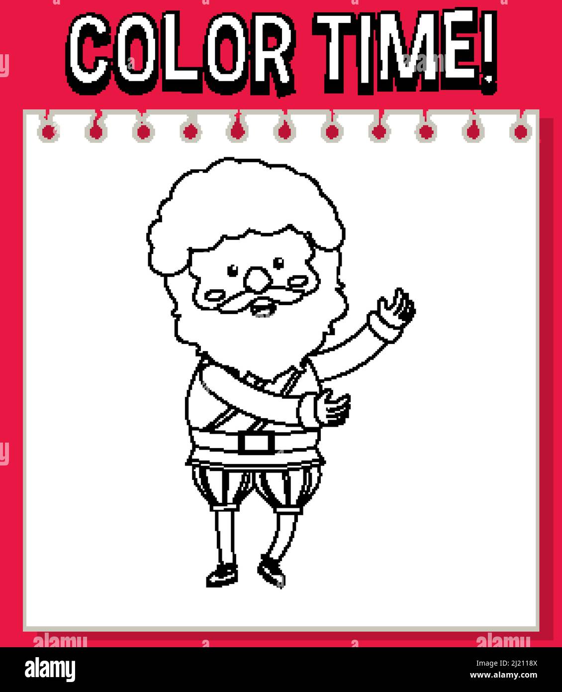 Worksheets template with color time! text and King's outline ...