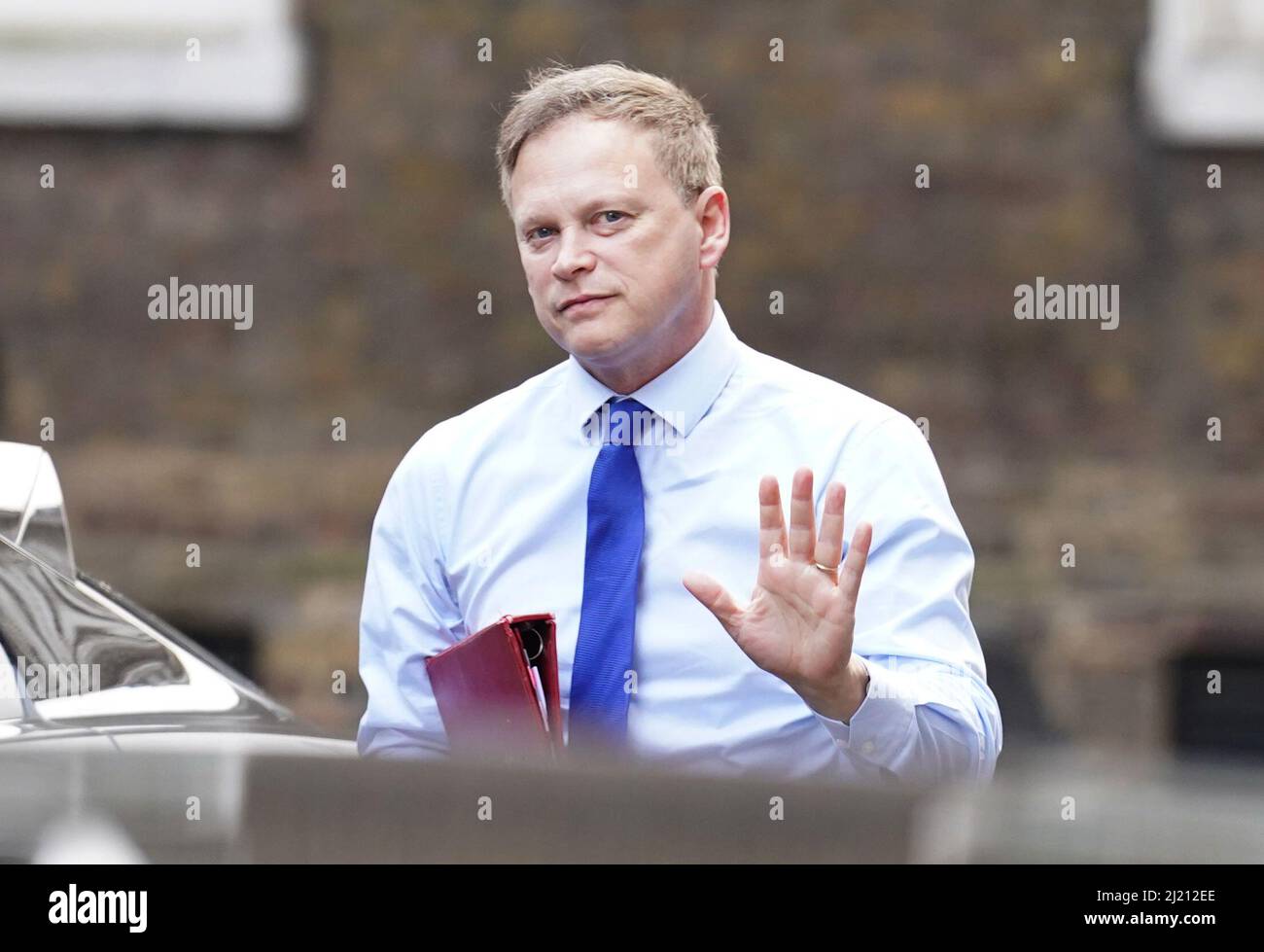 Transport Secretary Grant Shapps arriving in Downing Street, London for ...