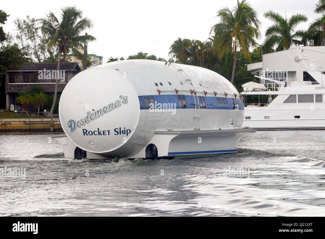 REAR VIEW OF THE WORLDS ONLY PLANEBOAT. THE PLANE BOAT IS A BOAT MADE ...