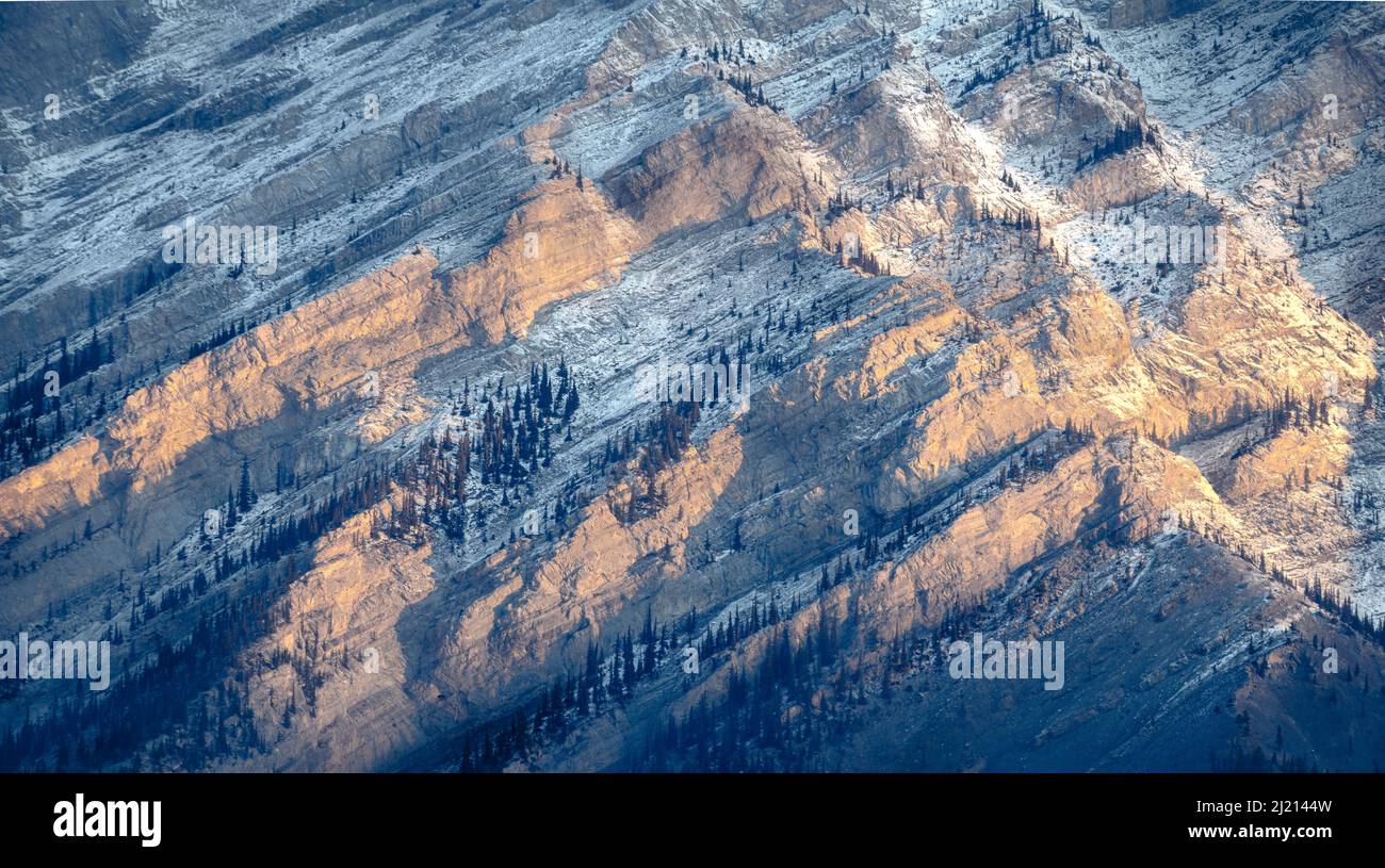An aerial view of Canadian Rocky Mountains Stock Photo - Alamy