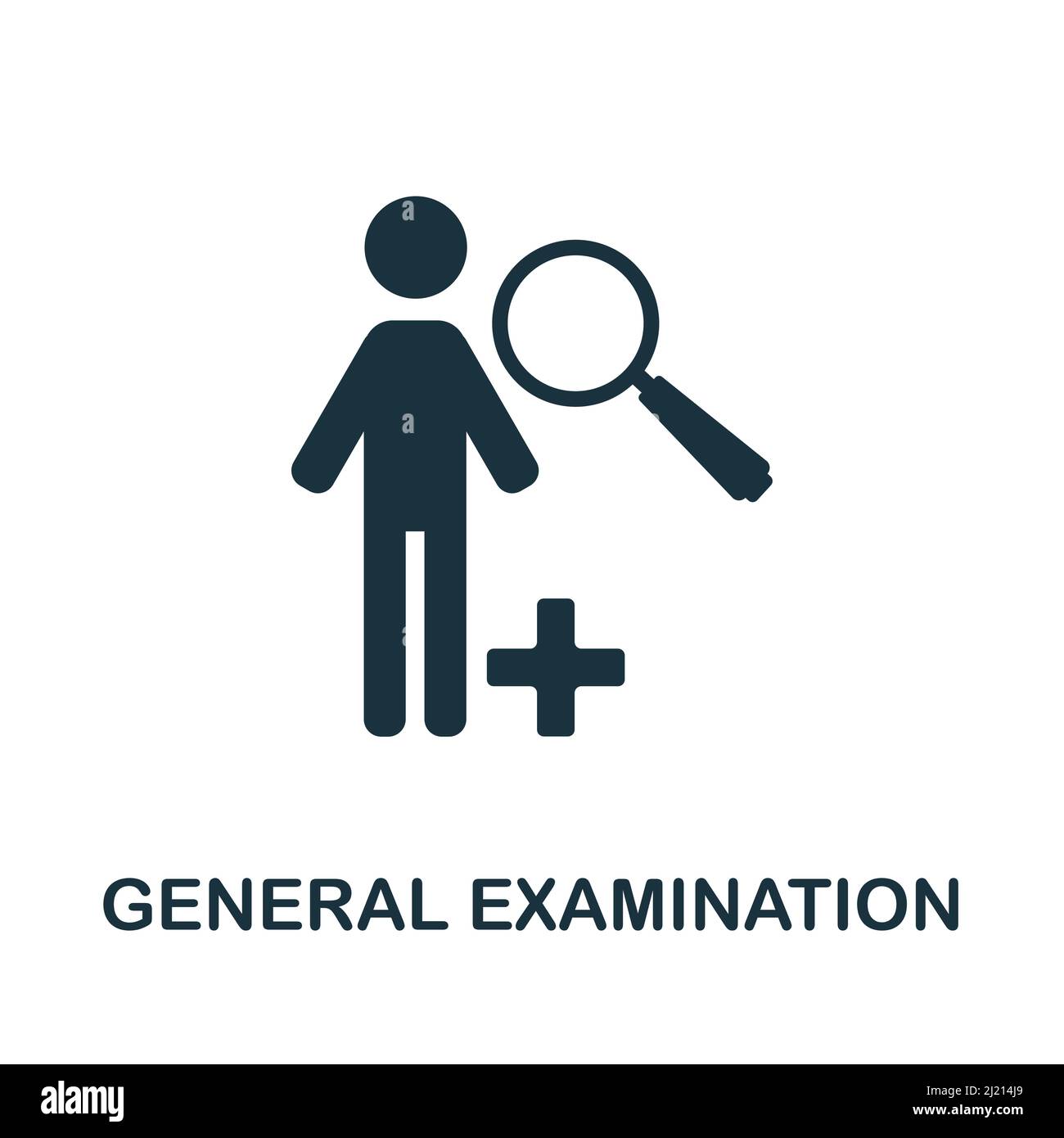General Examination flat icon. Colored element sign from body ache ...