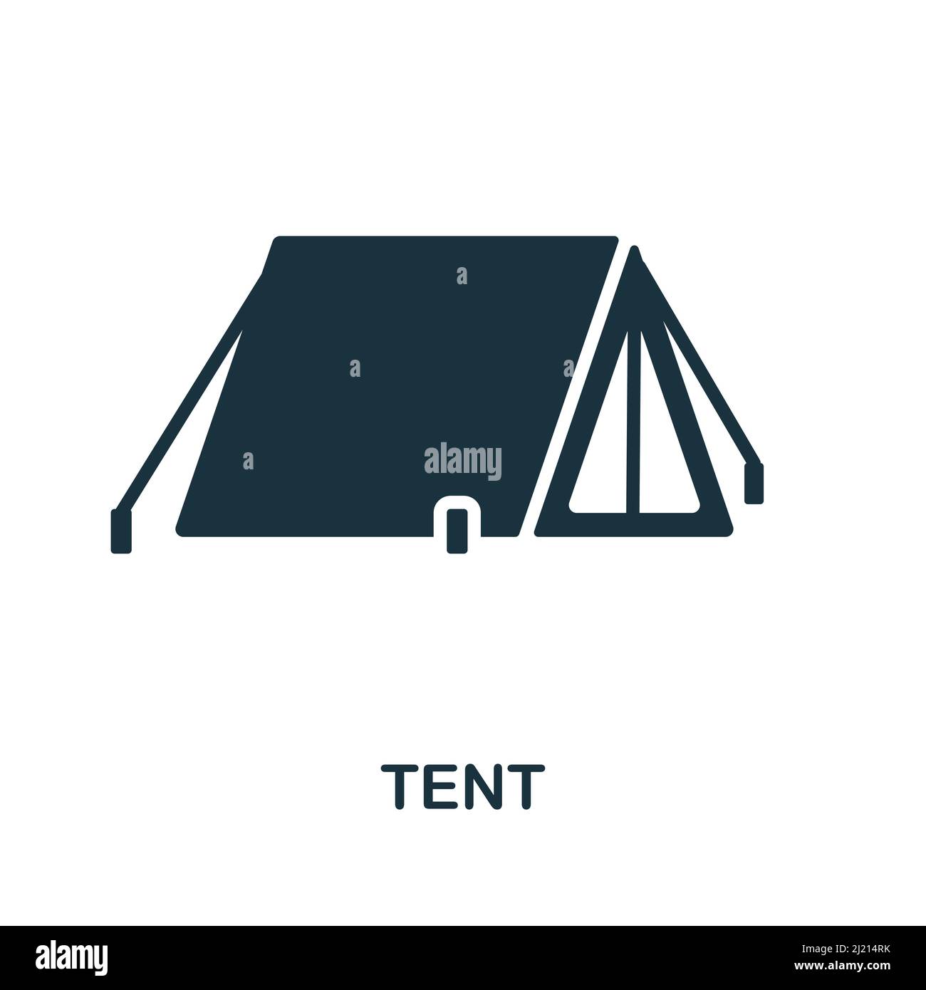 Tent icon. Monochrome simple Tent icon for templates, web design and ...