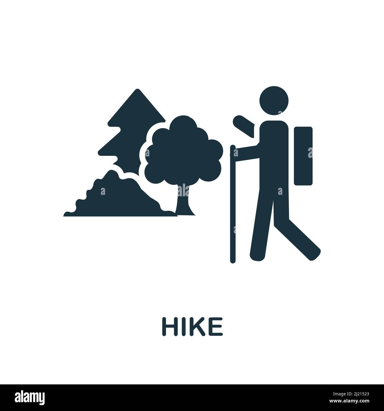 Hike path adventure Stock Vector Images - Alamy