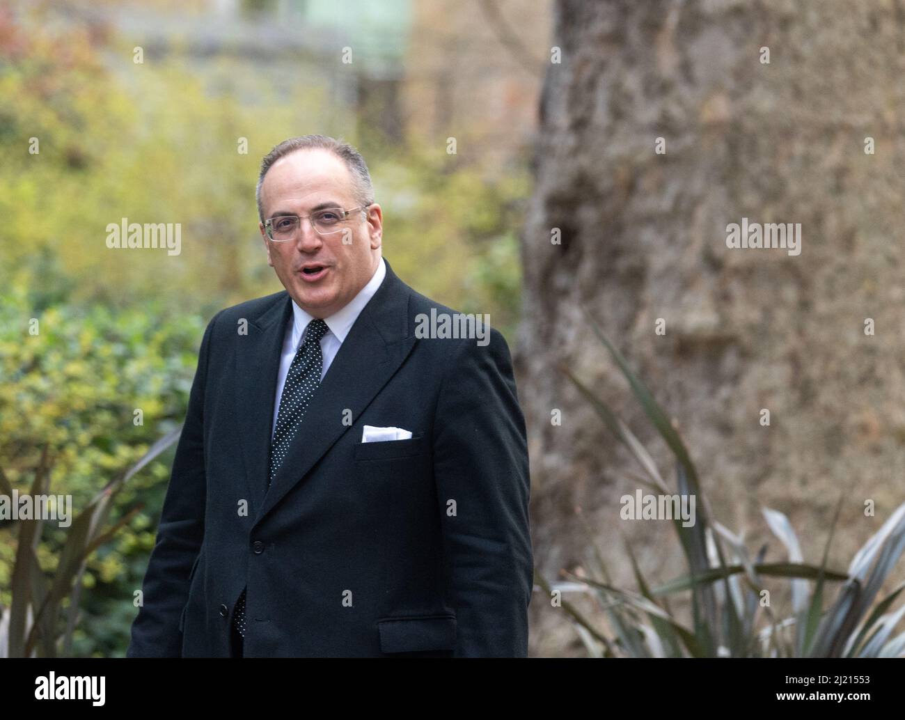London, UK. 29th Mar, 2022. Michael Ellis, Paymaster General arrives at ...