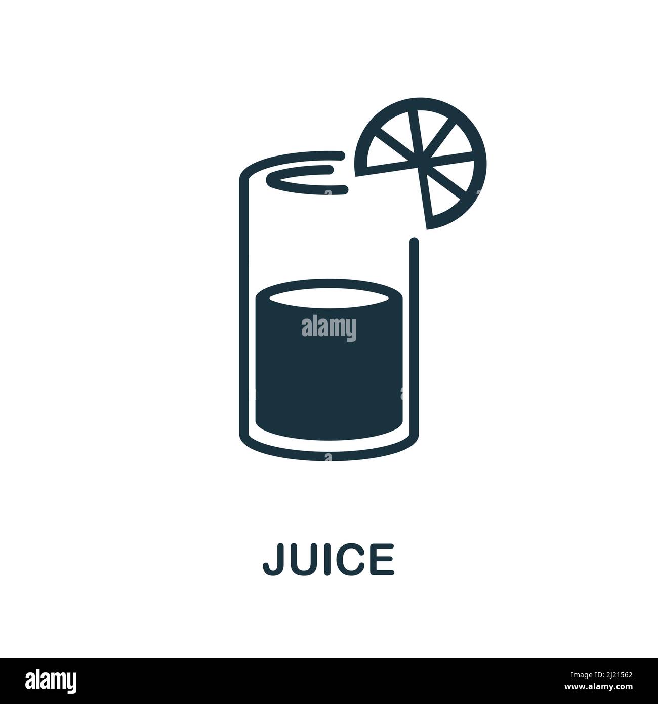 Juice icon. Monochrome simple Juice icon for templates, web design and ...