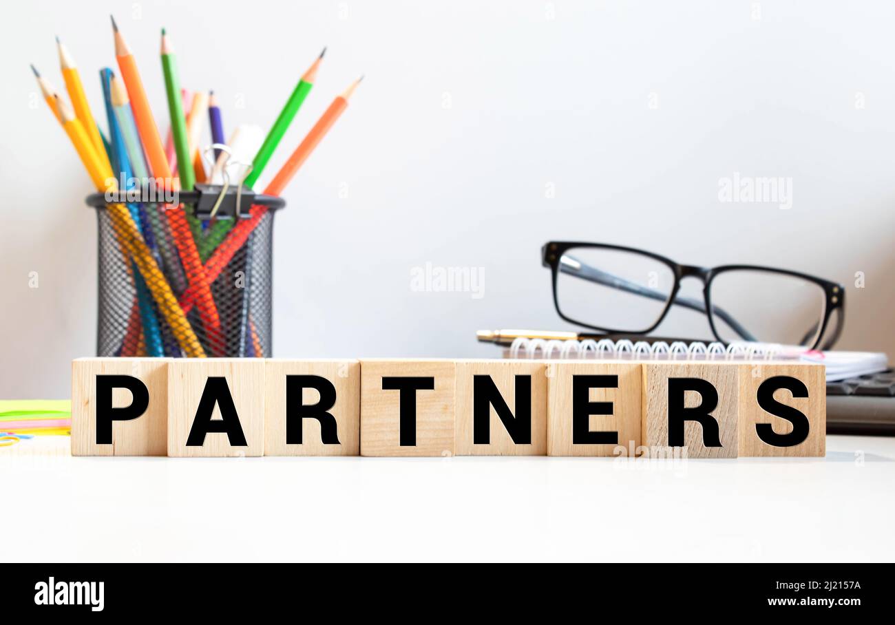 PARTNERS word made with building blocks Stock Photo - Alamy