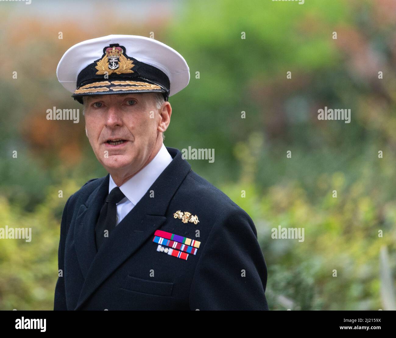 London, UK. 29th Mar, 2022. chief of the defence staff Admiral Sir Tony ...